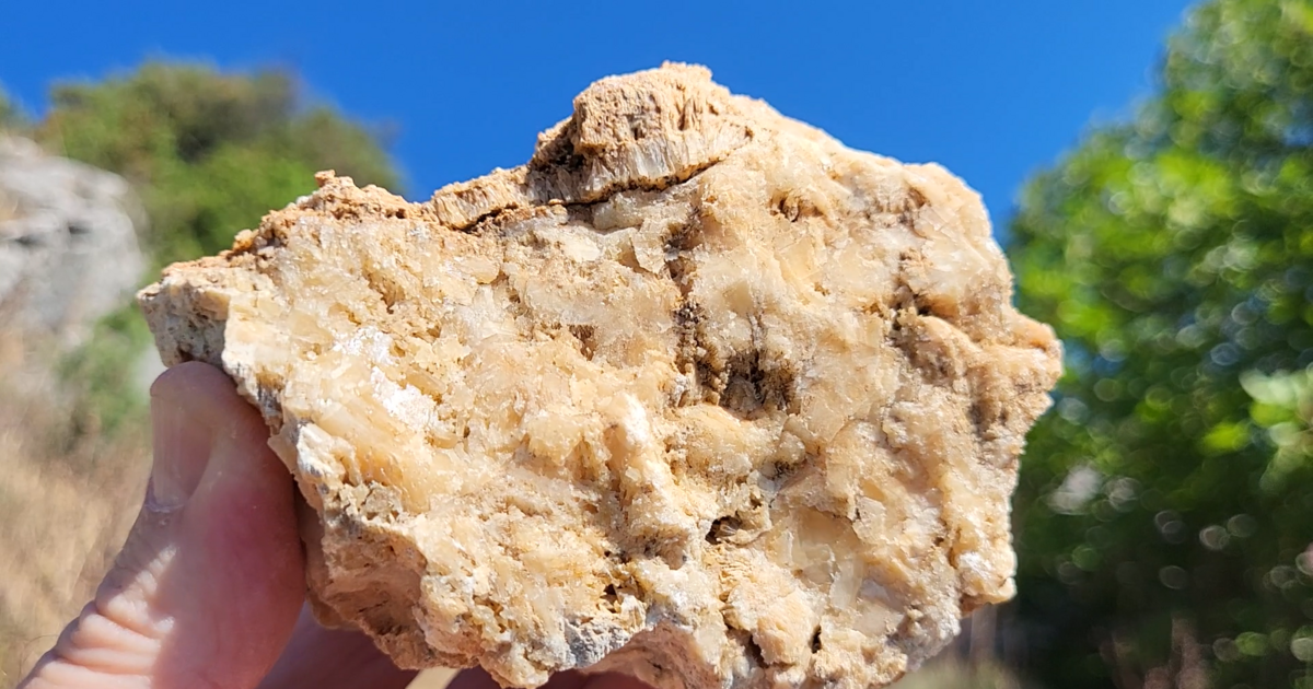 Marbre Cipolin & Calcite Miel - Géodiversité.NET