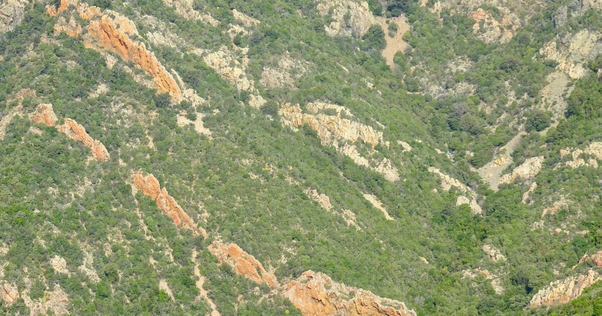 Dyke formé par un filon de microgranite - Géodiversité.NET